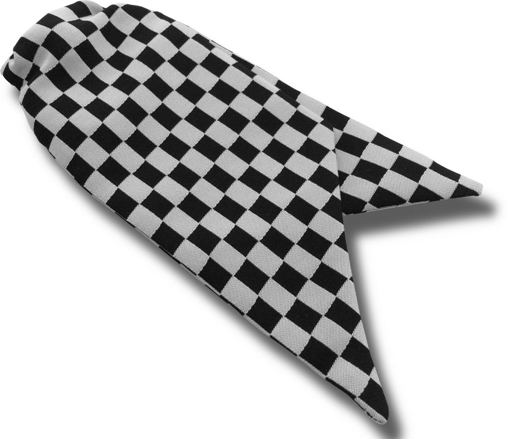 Ladies Police Cravat Black and White Check - Wrexham Club Ties Ltd
