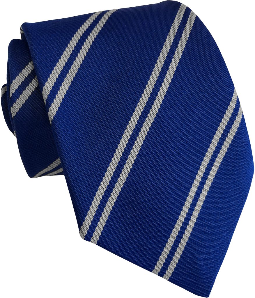 Navy Blue and Gold High School Ties Single Stripe for ages 11-16